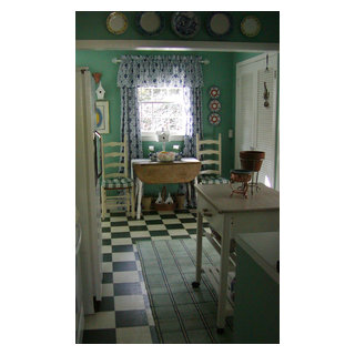 1948 Kitchen Floor Renovation - Eclectic - Kitchen - Atlanta - by ...