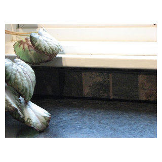 2 inch accent tiles replaces typical apron under window sill ...