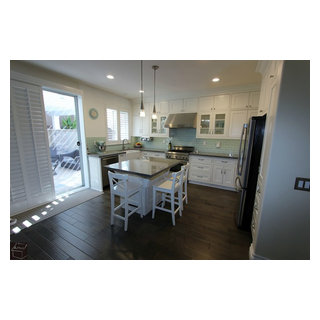 65 - Irvine Kitchen remodel with brand custom cabinets & flooring - Contemporary - Kitchen ...