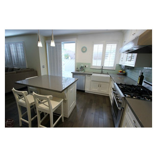 65 - Irvine Kitchen remodel with brand custom cabinets & flooring - Traditional - Kitchen ...