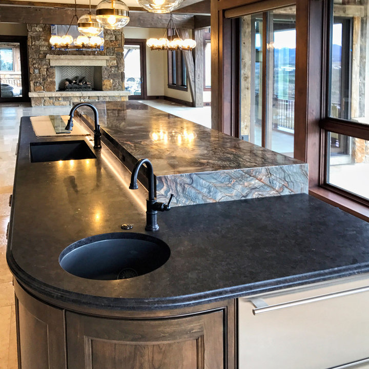 Waterfall Edge Island - Photos & Ideas | Houzz