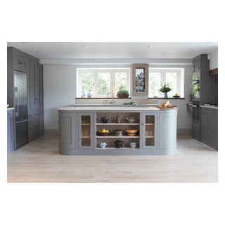 A Beautiful Open Plan Barn Conversion Kitchen - Contemporáneo - Cocina ...