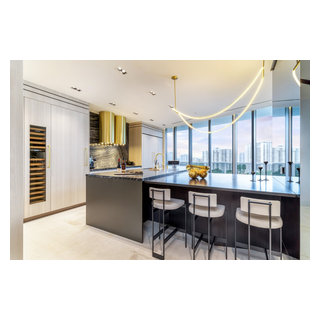 A MIAMI WATERFRONT CONDO KITCHEN - Contemporary - Kitchen - Miami - by ...