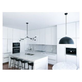 Acrylic White Kitchen - Foxy, Alluring & Cool - Modern - Kitchen ...