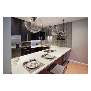 Adams Morgan Small Kitchen - Contemporary - Kitchen - DC Metro - by ...