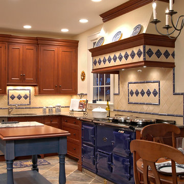 75 Slate Floor Kitchen with Gray Countertops Ideas You'll Love ...