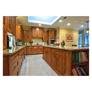 Aldridge Burnside Kitchen/Powder/Living - Transitional - Kitchen ...