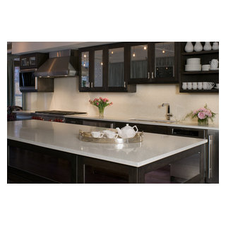 Alpine White island - Modern - Kitchen - New York - by IceStone | Houzz