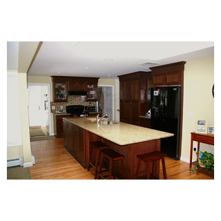 Amazing before and after remodel of a kitchen in Rumford,RI ...