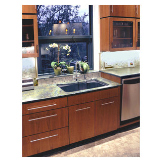 Amazon Jungle Leathered Granite Kitchen Countertops - Contemporary ...