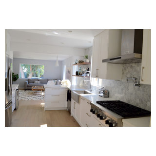 An affordable, modern and open IKEA kitchen design in Los Angeles ...