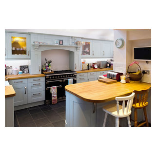 An Innova Linwood Cornflower Blue Kitchen - Real Customer Kitchens ...