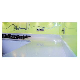 "ARABIC BLESSING SYMBOL" Stensil glass kitchen splashback by CreoGlass ...