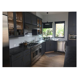 Austin Black Cosmic Kitchen - Transitional - Kitchen - Austin - by ...