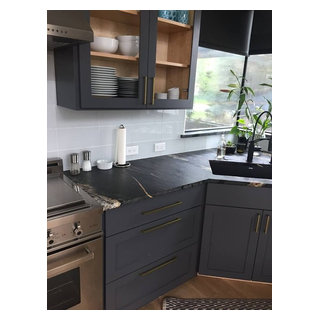 Austin Black Cosmic Kitchen - Transitional - Kitchen - Austin - by ...