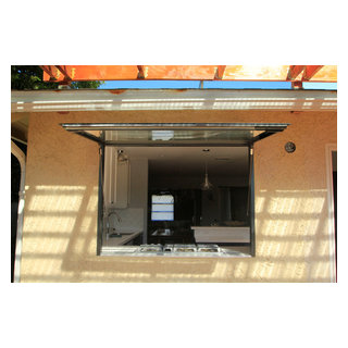 Awning Windows: Outside open backyard view - Contemporary - Kitchen ...