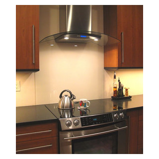 Back painted glass backsplash - Contemporary - Kitchen - Phoenix - by ...