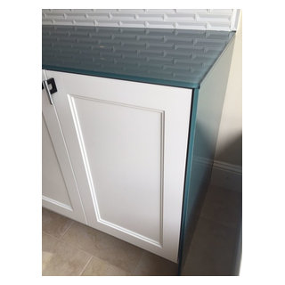 Back Painted Glass Countertop - Modern - Kitchen - Dallas - by Fashion ...