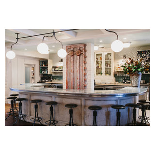 Bar + Back Bar Shelving - Rustic - Kitchen - Atlanta - by Skylar Morgan ...