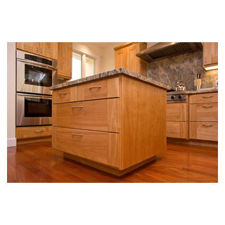 Bay Area kitchen design, custom cabinet island - Contemporary - Kitchen ...