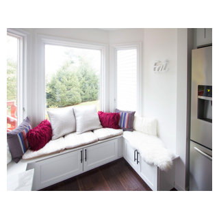 Bay Window with Seating Area - Contemporary - Kitchen - Philadelphia ...