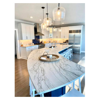 Beachy Kitchen : Florida Wave Quartzite - Kitchen - Baltimore - by ...