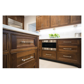 Beaded Face Frame Walnut Kitchen - Traditional - Kitchen - Richmond ...