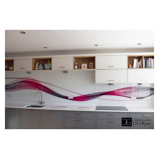 Bespoke Printed Galaxy Wave Glass Splashback - Modern - Kitchen ...