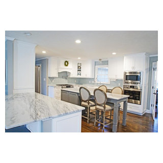 Bess's Kitchen Renovation | Curved Milk Glass Tile Backsplash ...