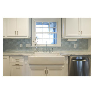 Bess's Kitchen Renovation | Curved Milk Glass Tile Backsplash ...