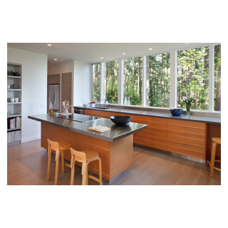 Best Rd - Kitchen Island and Window Wall - Contemporary - Kitchen ...