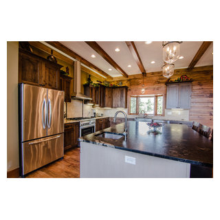 Black Mountain Log Home - Rustic - Kitchen - Other - by Pride Builders ...