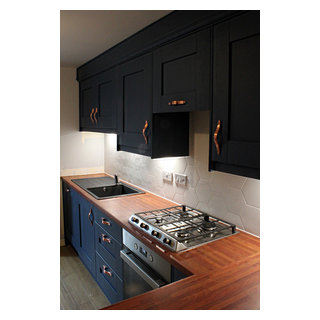 Blue & Copper Kitchen on a budget - Modern - Kitchen - Cardiff - by ...