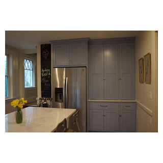 Blue Cottage Kitchen with Pantry - Country - Kitchen - Boston - by ...