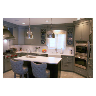 Blue Custom Colonial - Contemporary - Kitchen - New York - by Royal ...