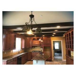 Blue Fire granite kitchen by the Beveled Edge - Traditional - Kitchen ...