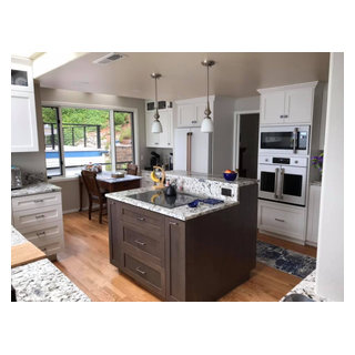 "Blue Flower" Granite Countertops - Transitional - Kitchen - Seattle ...