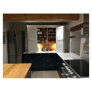 Blue Hand Painted Kitchen - Transitional - Kitchen - Other - by Drew ...