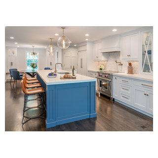 Blue Kitchen - Beach Style - Kitchen - Boston - by Mitchell ...