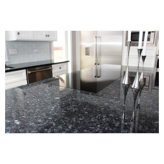 Blue Pearl Granite Kitchen Countertops - Kitchen - Chicago - by Euro ...