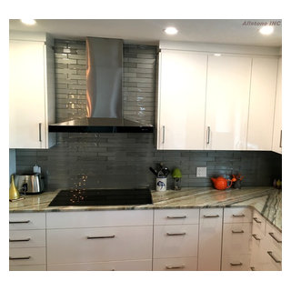Blue Quill Home - Modern - Kitchen - Edmonton - by Allstone Inc. | Houzz