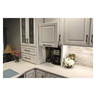 Bone White Custom Kitchen Cabinets - Traditional - Kitchen - Other - by ...