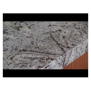 Bookmatched Granite countertop seams - Traditional - Kitchen - Edmonton ...