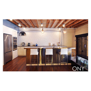 Boston Loft Kitchen and Bar - Modern - Kitchen - Boston - by ONY ...