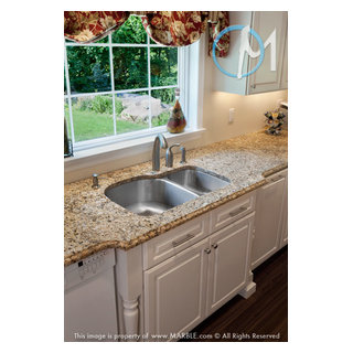 Brazilian Gold Granite Kitchen Countertops | Marble.com - Contemporary ...