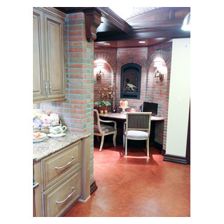 Brick Arched Ceiling kitchen - Traditional - Kitchen - by Studio 76 ...