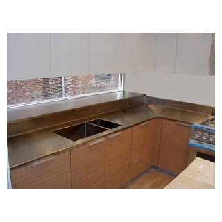 Bronze Countertops - Traditional - Kitchen - New York - by Brooks ...