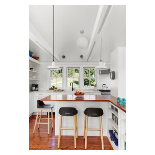 Brook House Barn- Kitchen Island - Farmhouse - Kitchen - Boston - by ...