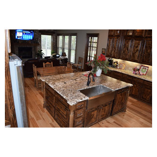 Brushed Normandy Granite - Rustic - Kitchen - New Orleans - by Sheppard ...