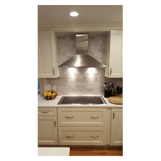 Busy Family's updated kitchen and coffee bar - Transitional - Kitchen ...